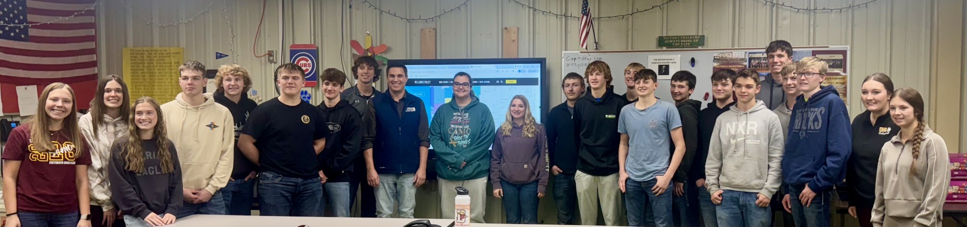 Rep. Niemerg Speaks to Dieterich High Gov’t Classes - Adam Niemerg